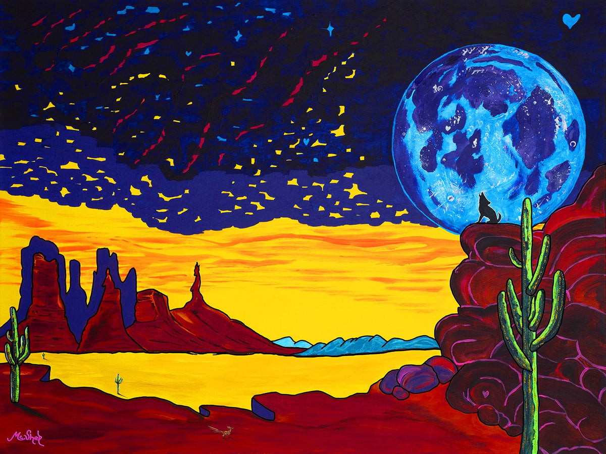 Clark Sheppard - "Coyote’s Lunar Serenade" – Xanadu Gallery