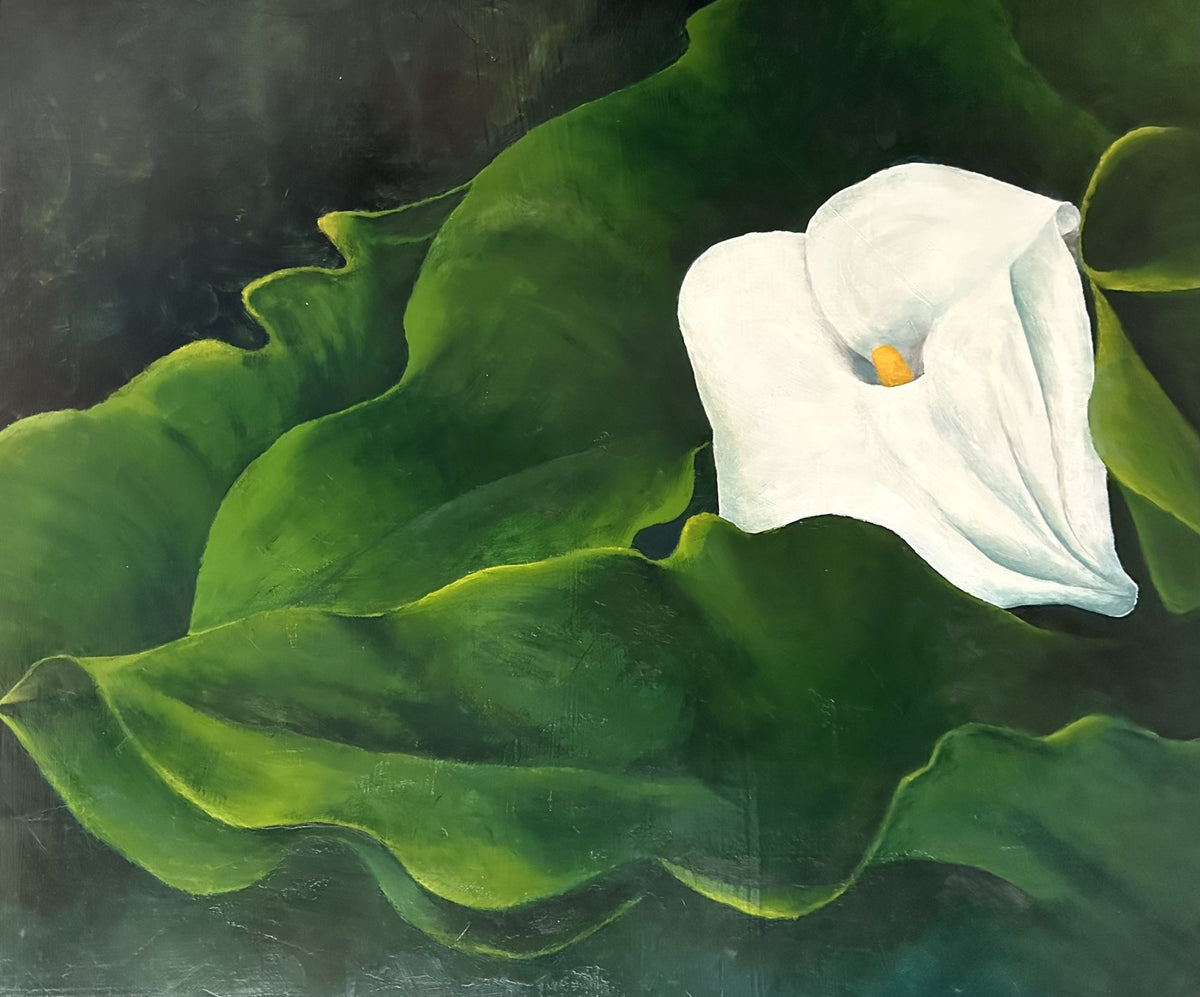 Margaret Skiles - "Calla Lily with Leaves" – Xanadu Gallery