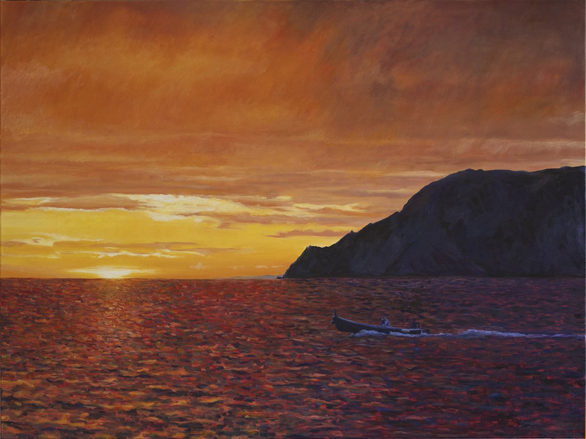 Sandra Bryant - "Sunset on the Ligurian Sea" – Xanadu Gallery