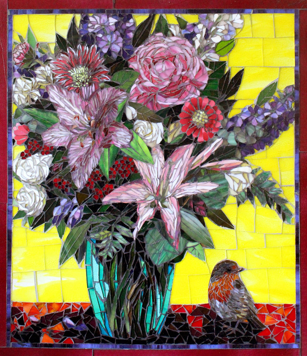 Sandra Bryant - "Robin with Lilies" – Xanadu Gallery
